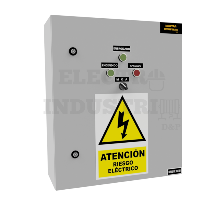 Tablero de arranque directo 3HP 2.24Kw 9.32A 220VAC, Schneider